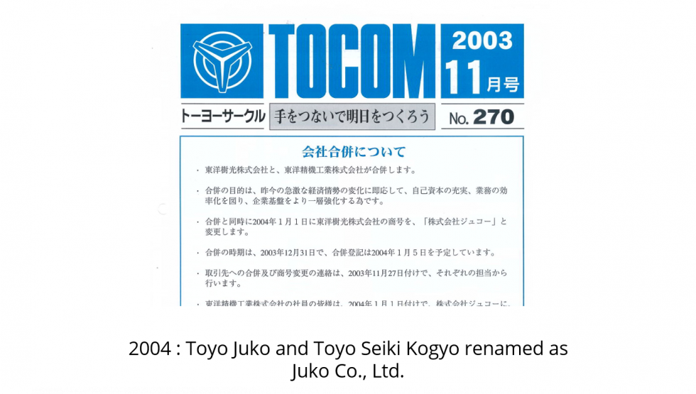 Company History of TOYOTEC Co., Ltd